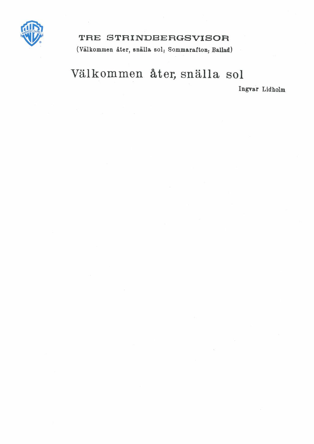 Välkommen åter, snälla sol